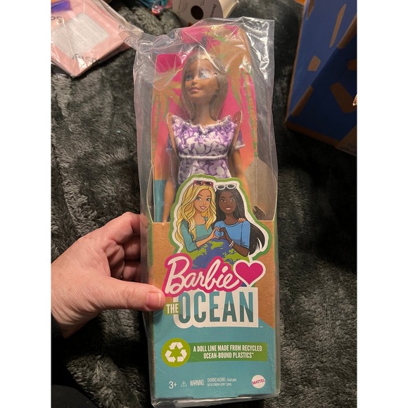 Barbie | Toys | Mattel Barbie Loves The Ocean Beach Blond Hair Purple ...